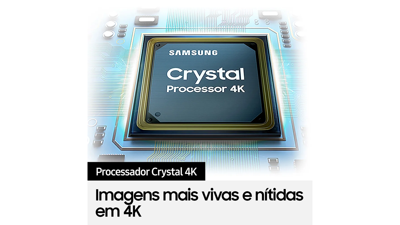 Smart TV Samsung 58" UHD 4K 58CU7700 2023, Processador Crystal 4K ...