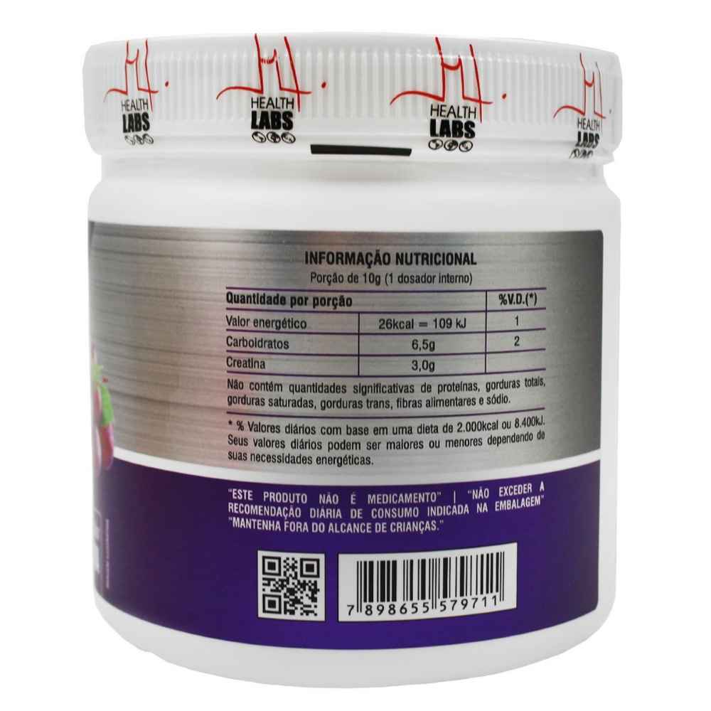 Creatina Gourmet Sabor Uva 300g Health Labs - LOJAS JATAI