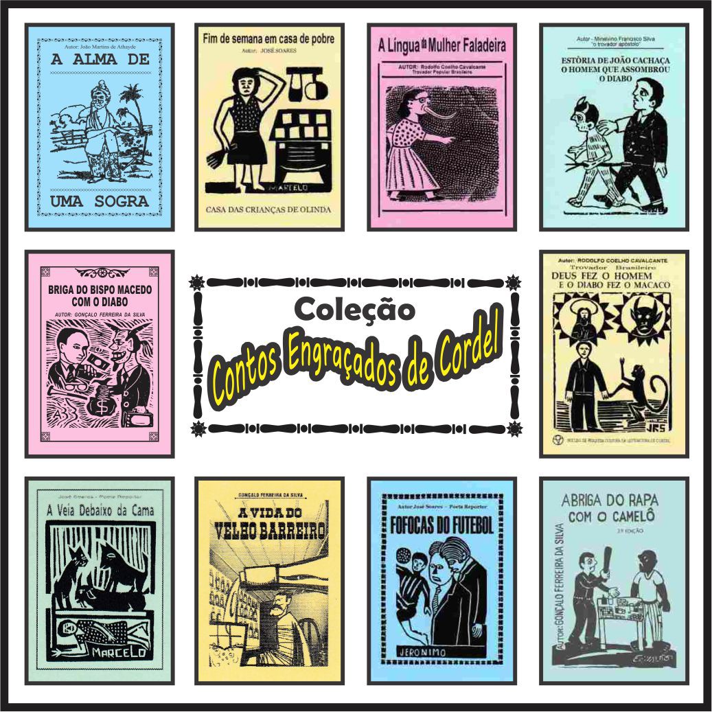 Coleção Contos Engraçadas de Cordel 10 Títulos - Diagonal Cordéis
