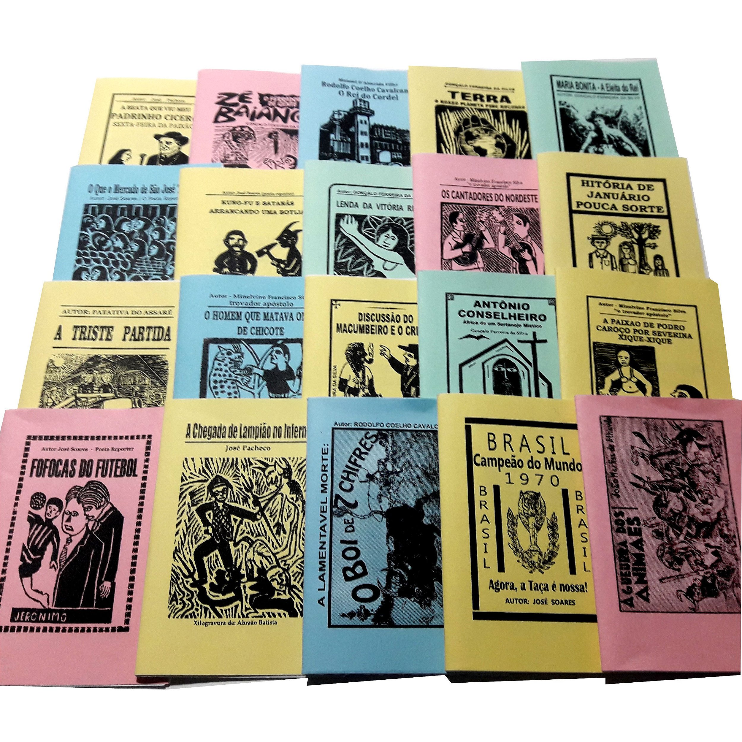 Coleção Mini folhetos de Cordel 20 und. Vol.2 - Diagonal Cordéis