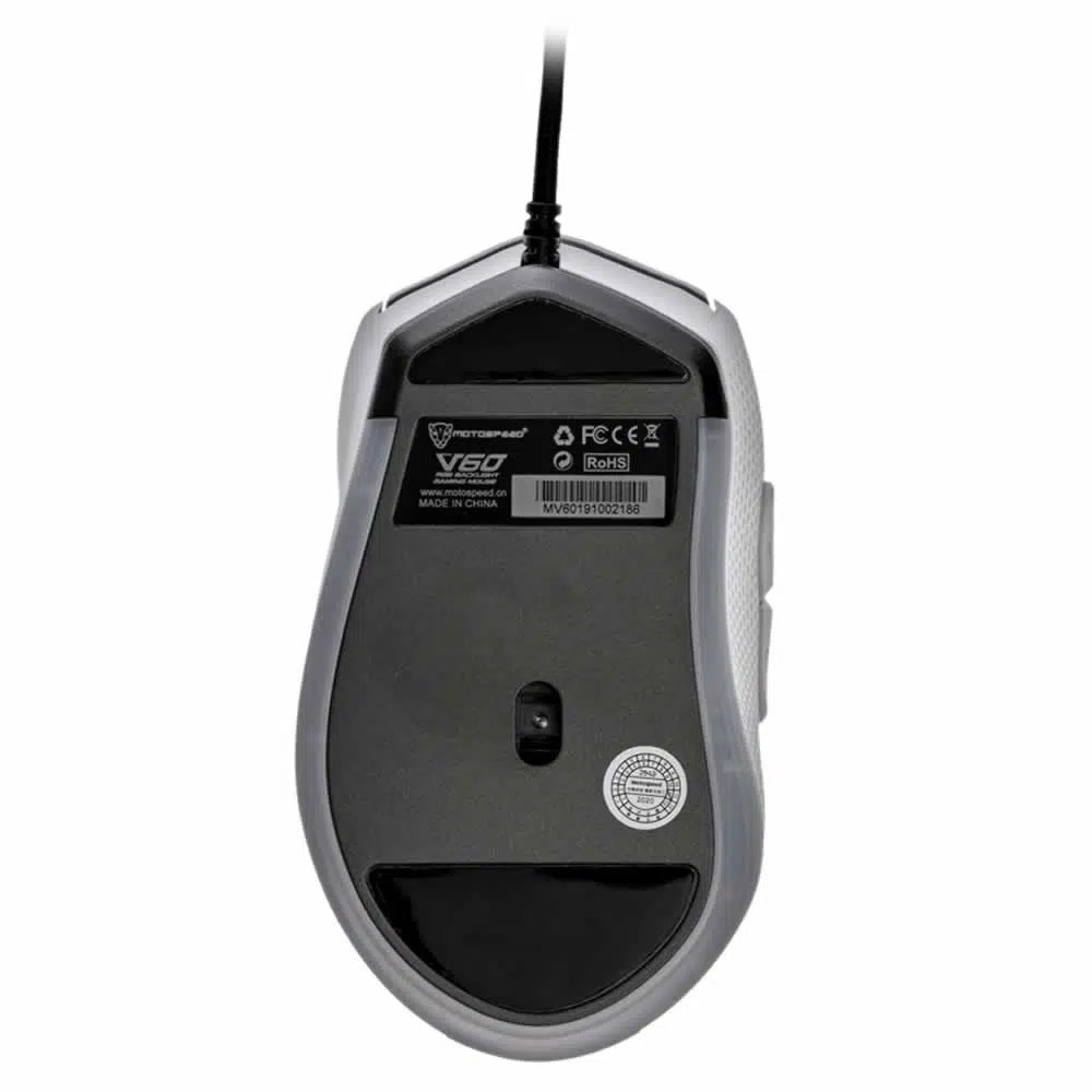 Mouse Gamer Motospeed V60 Branco - Crystal Informática