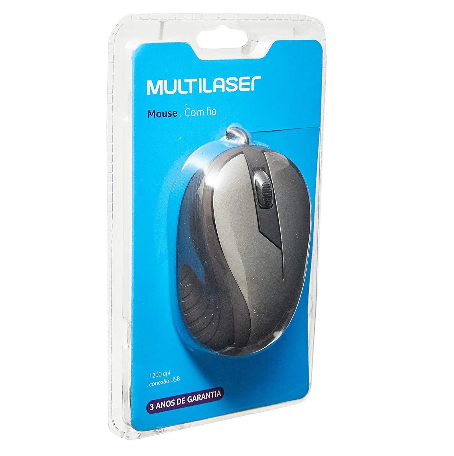Mouse Com Fio Multilaser MO225 - Crystal Informática