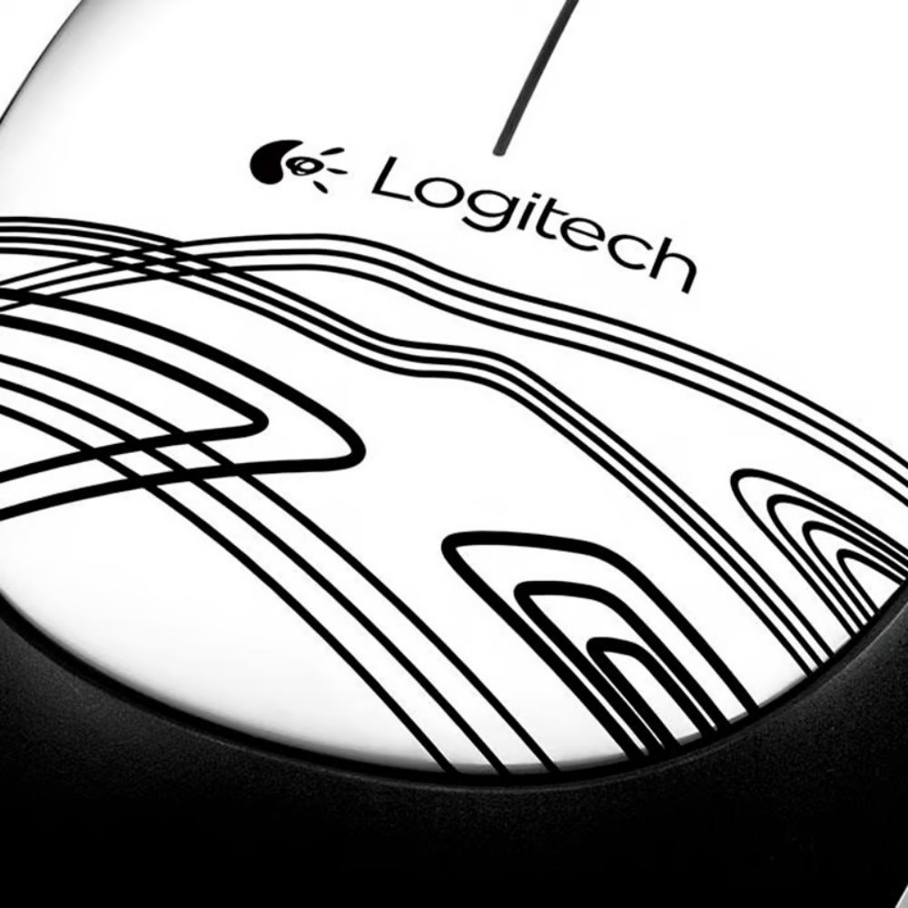 Mouse USB Logitech M105 Branco - Crystal Informática