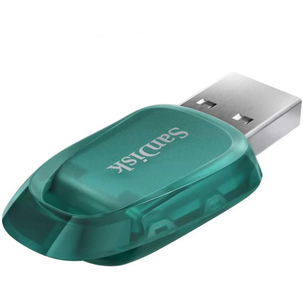 Pen Drive 128GB Sandisk Ultra Eco USB 3.2 - Crystal Informática