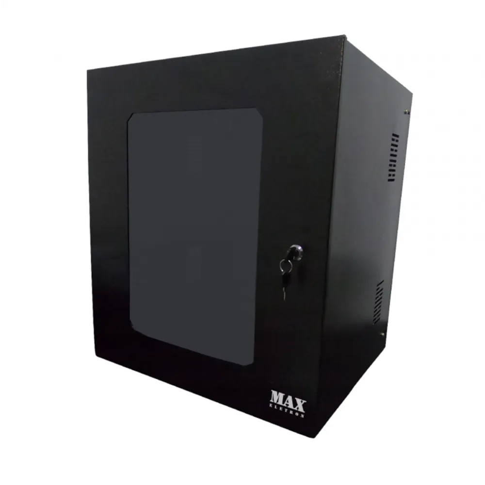 Rack Mini 19 Polegadas 12U x 470 mm Max Eletron - Crystal Informática