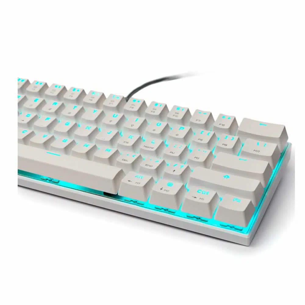 Teclado Mecânico Motospeed CK62 Bluetooth RGB Switch Blue Branco ...