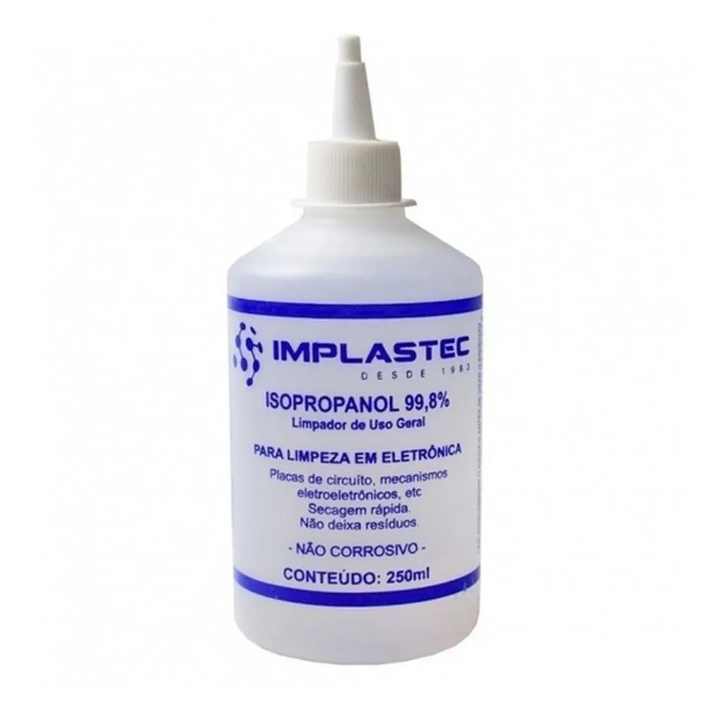 Alcool Isopropílico Frasco com 250 ml - Crystal Informática