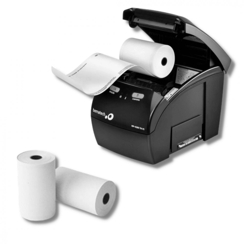 Bobina Térmica 80x40 Unidade Branca - Crystal Informática