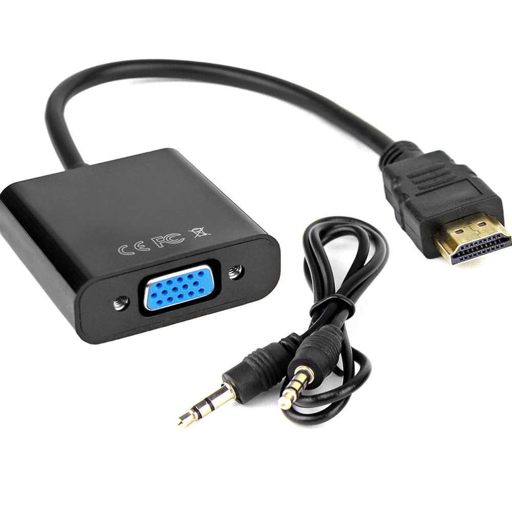 Conversor HDMI x VGA com Audio e Extensor - Crystal Informática