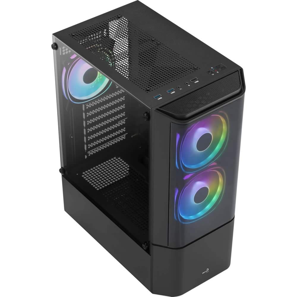 Gabinete Gamer Aerocool Quantum V2 - Crystal Informática