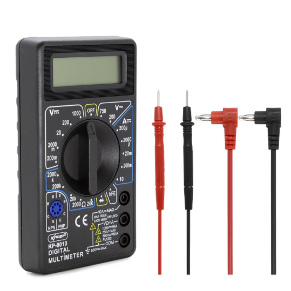Multimetro Digital Profissional Knup KP-8013 - Crystal Informática