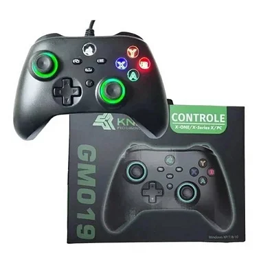 Controle com Fio para Xbox One e PC Knup KP-GM019 - Crystal Informática