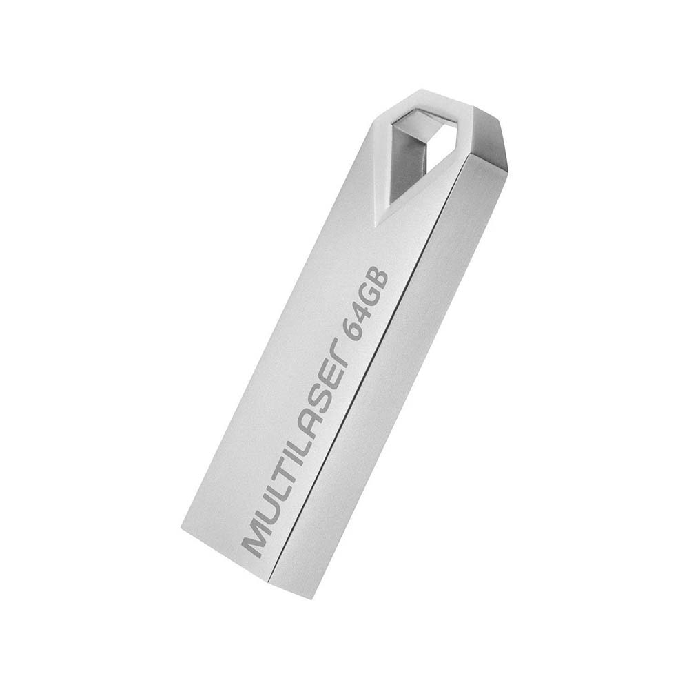 Pen drive Multilaser Diamond 64GB USB 2.0 Metálico PD852 - Crystal ...