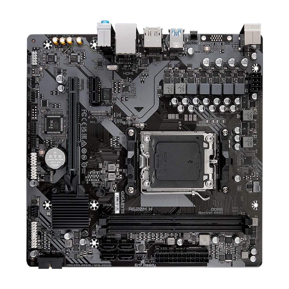 Placa Mãe Gigabyte A620M H, Chipset B620, AMD AM5, MATX, DDR5 - Crystal ...