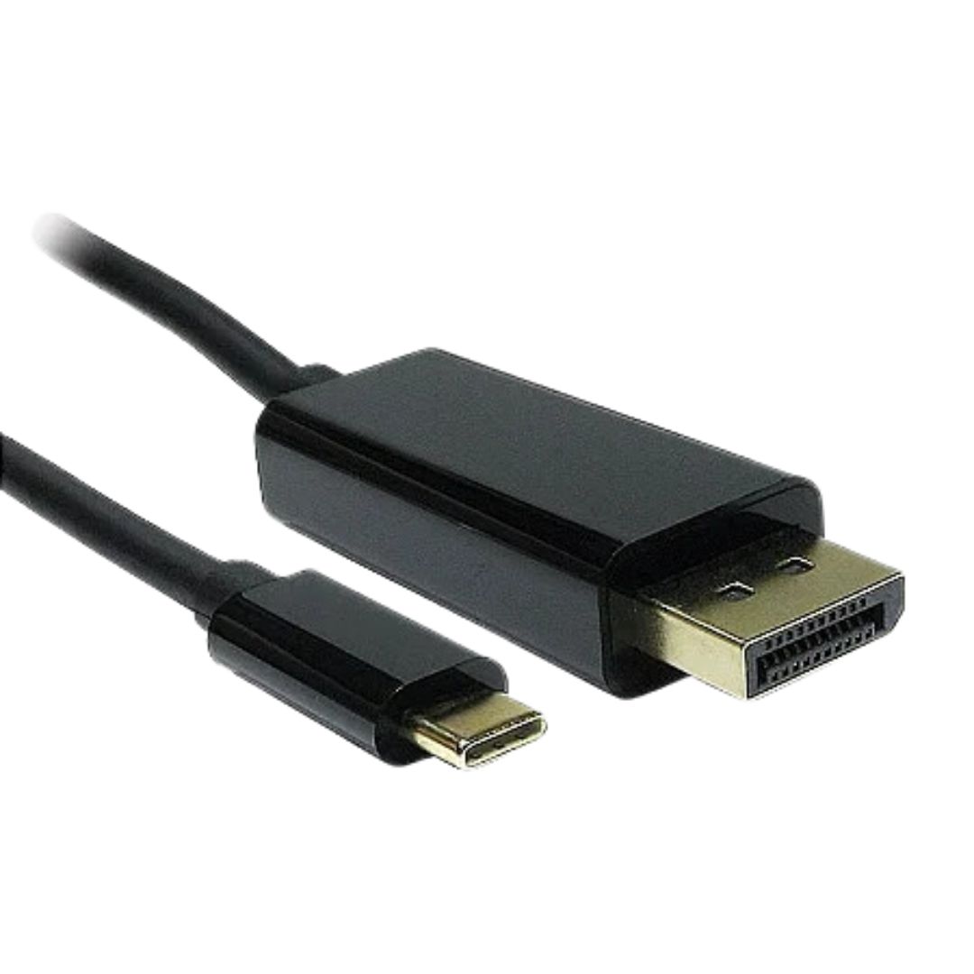 Cabo Conversor USB Tipo C Para Display Port 1,8m - Crystal Informática