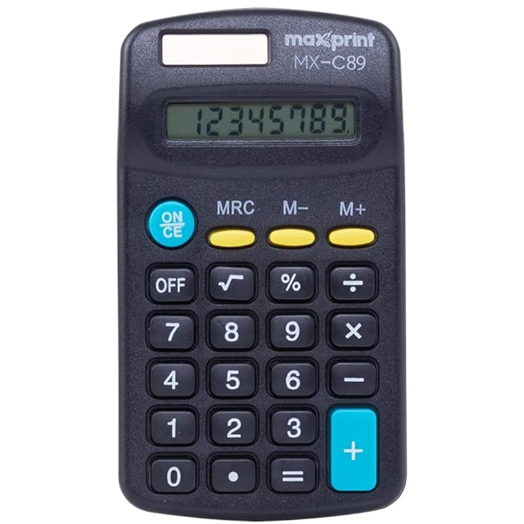 Calculadora de Bolso Maxprint MX-C89 - Crystal Informática
