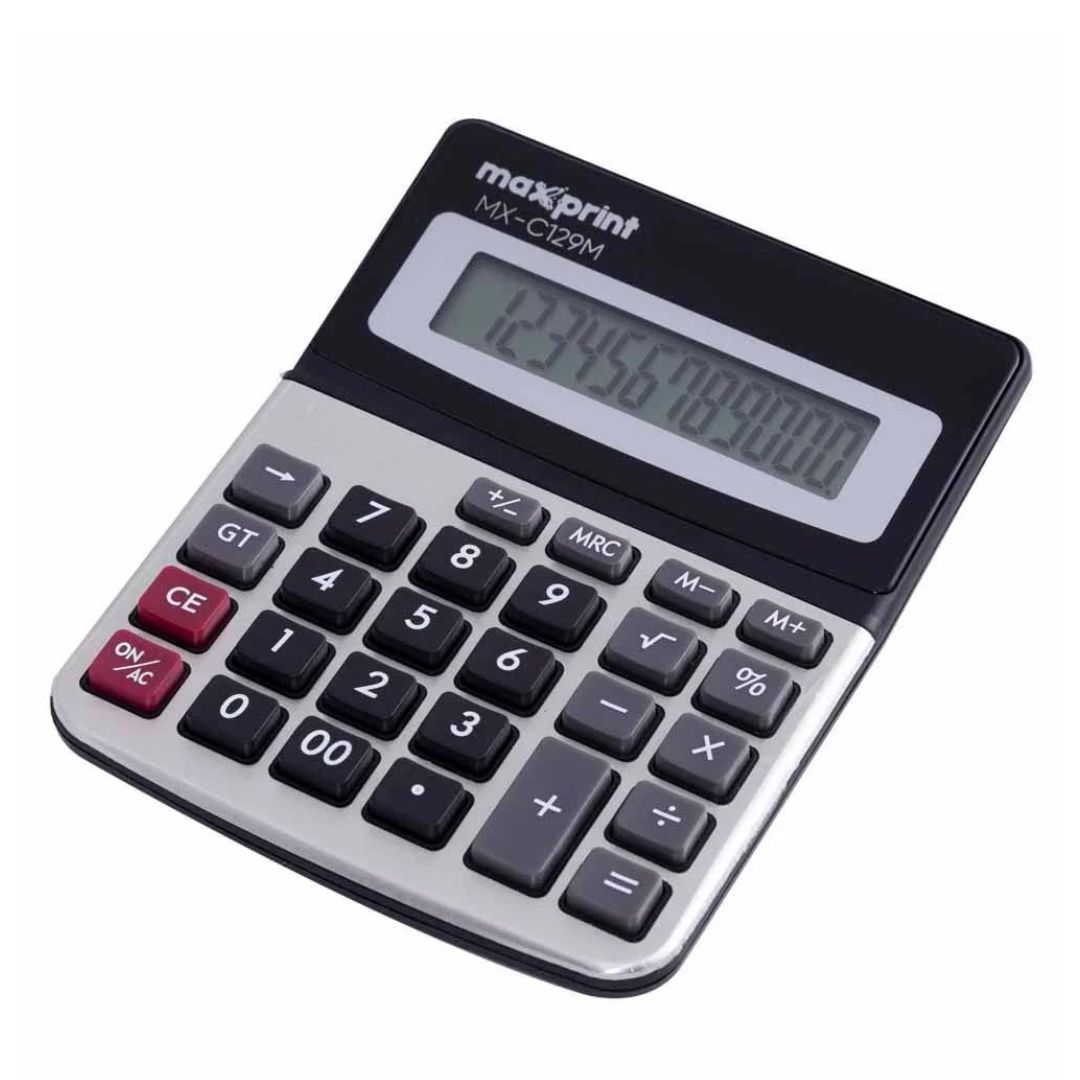 Calculadora de Mesa Maxprint MX-C129M - Crystal Informática