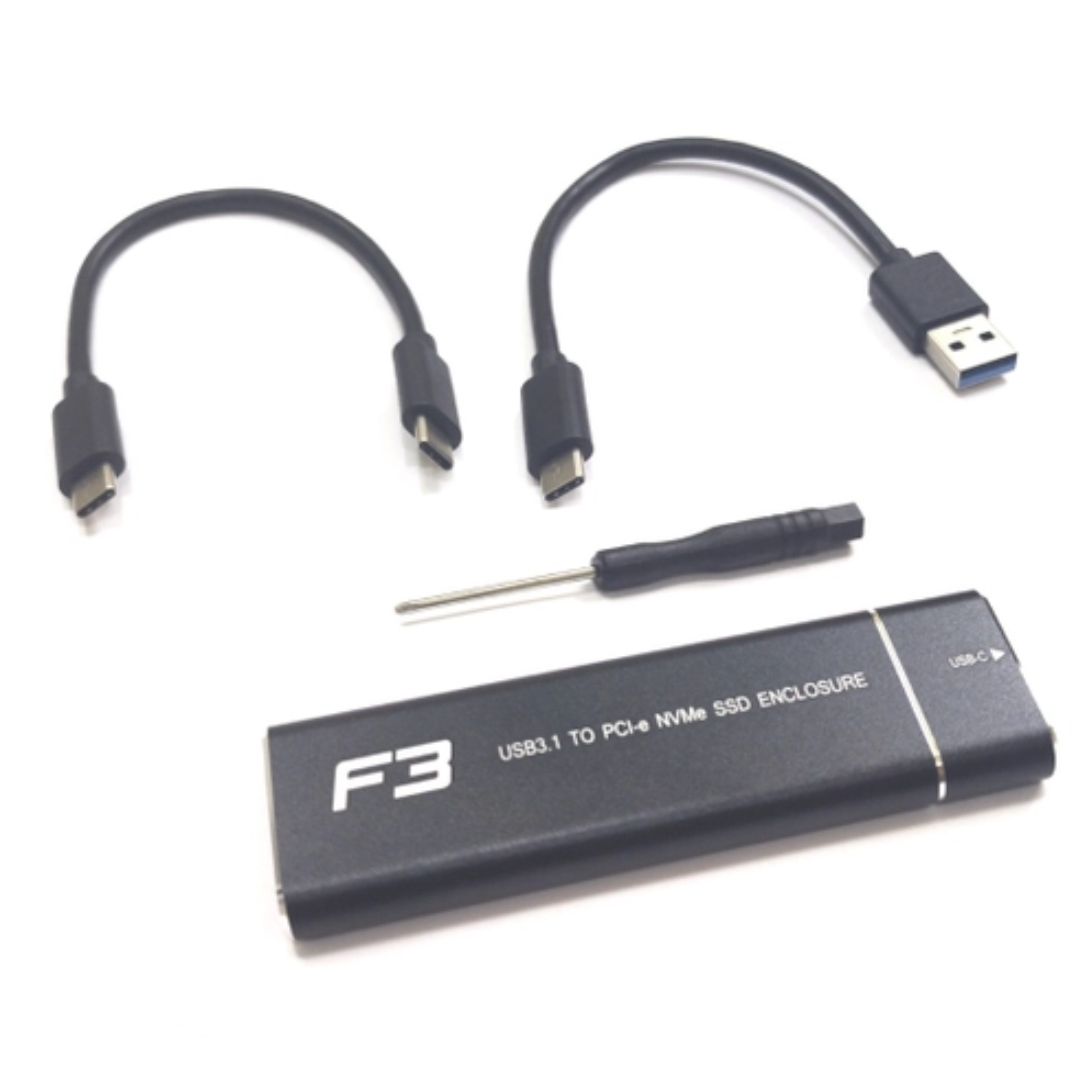 Case USB 3.1 Tipo-C para SSD M.2 NVMe e Sata Ngff - Crystal Informática