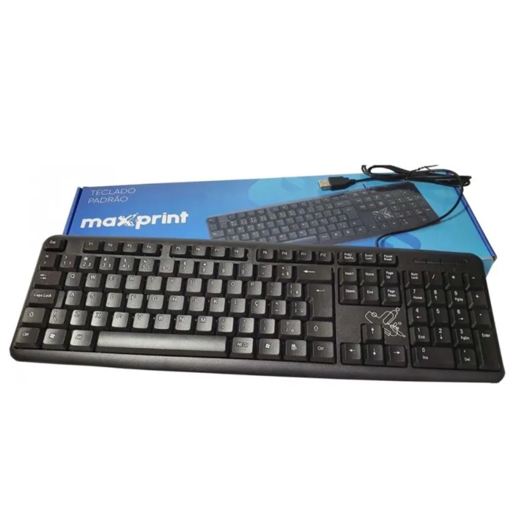 Teclado Maxprint Texbook USB - Crystal Informática