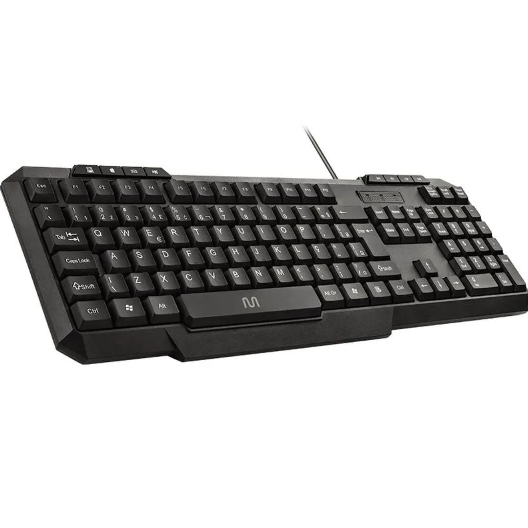 Teclado USB Multimidia Multilaser ABNT2 TC206 Preto - Crystal Informática