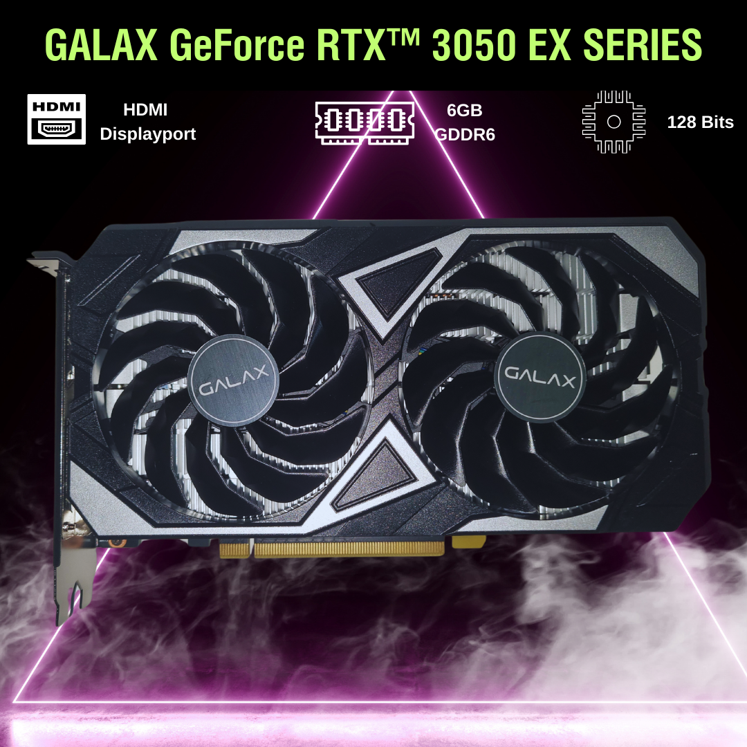 Placa de Vídeo Galax RTX 3050 EX: Ray Tracing e DLSS para Jogos ...