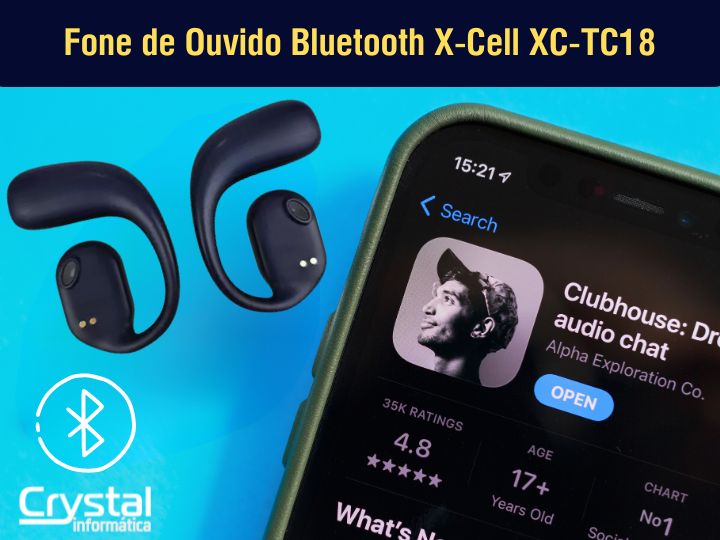 Fone de Ouvido Bluetooth X-Cell XC-TC18 - Crystal Informática