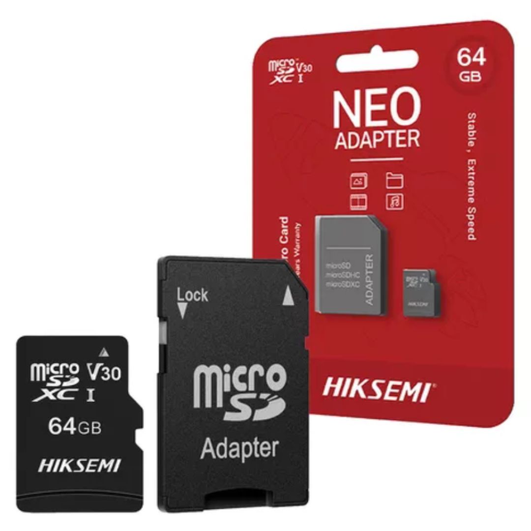 Cartão de Memória Micro SD 64GB Hiksemi Neo - Crystal Informática