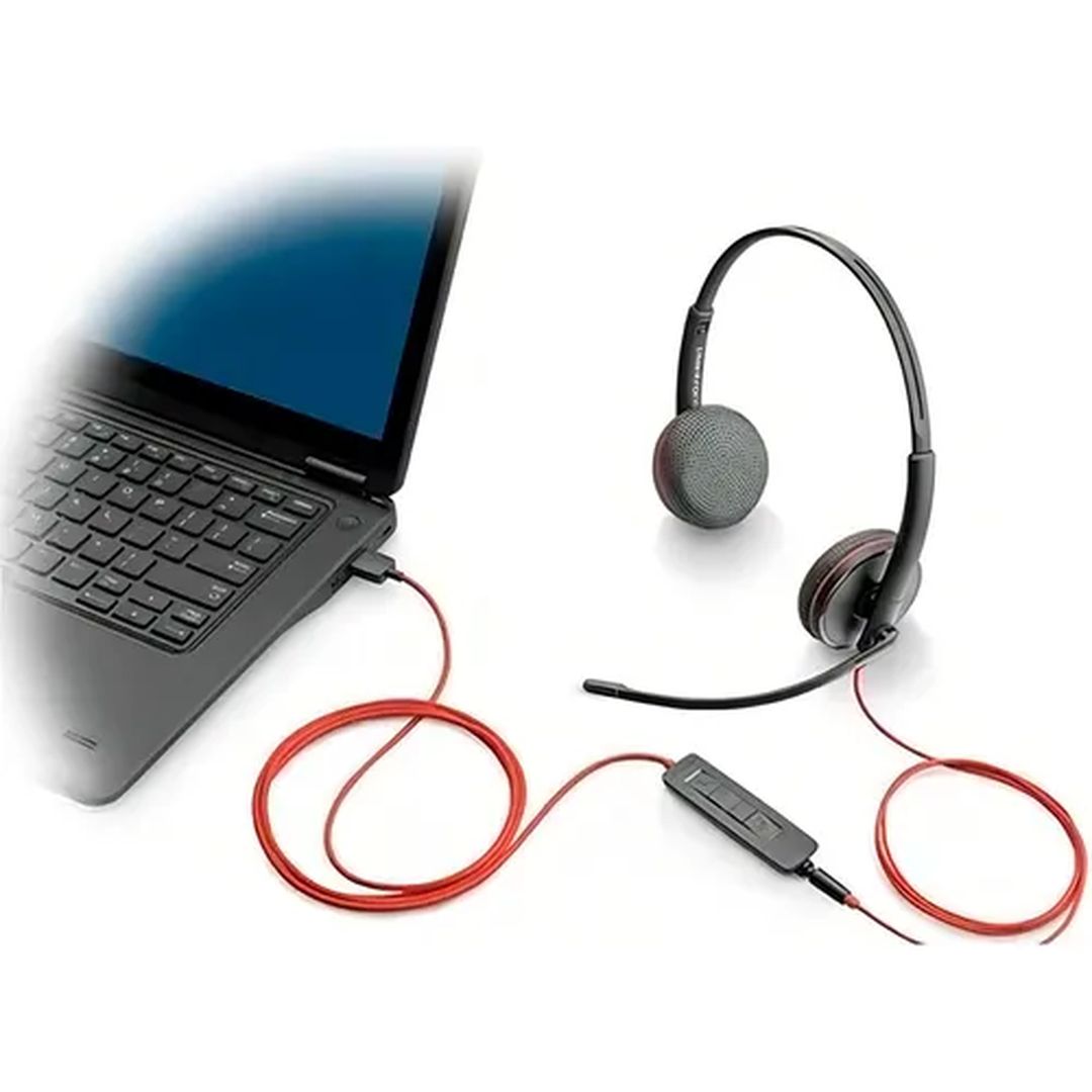Headset Poly C3220 USB com Redução de Ruído | Áudio Profissional ...