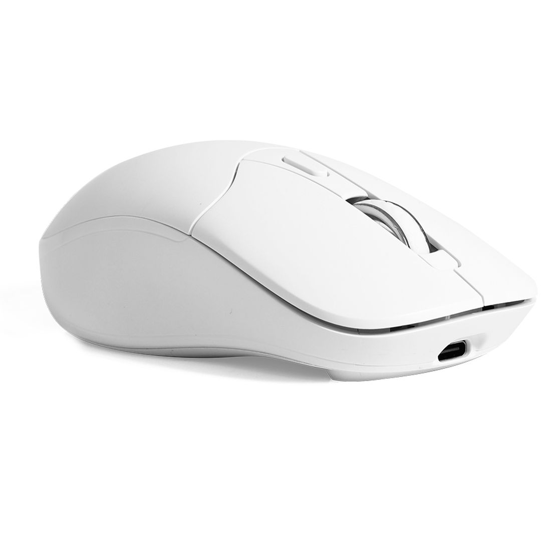Mouse Sem Fio C3Tech M-BT60WH Dual Mode Recarregável Branco - Crystal Informática