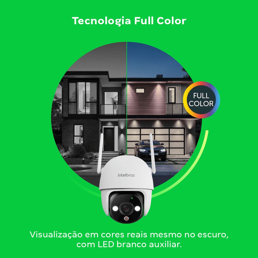 Câmera Intelbras iM7 S Full Color WiFi 1080p 360° IP66 - Crystal ...