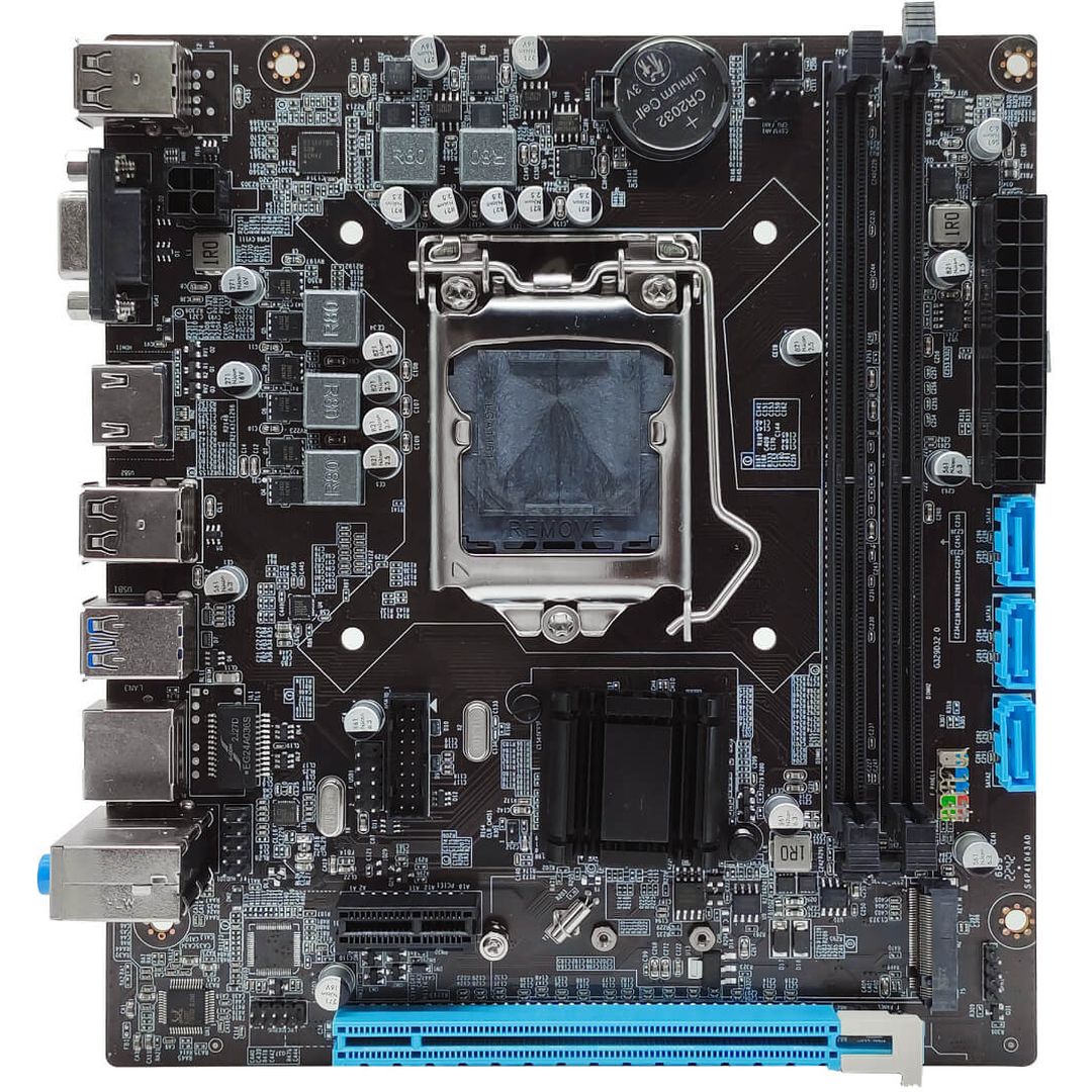 Placa Mãe Bluecase H110 DDR4 LGA 1151 Micro ATX com M.2 NVMe - Crystal ...