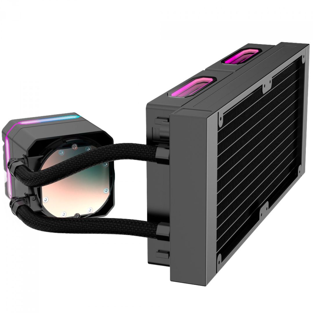 Water Cooler Kalkan Delta 240 ARGB com fans sem fio - Crystal Informática