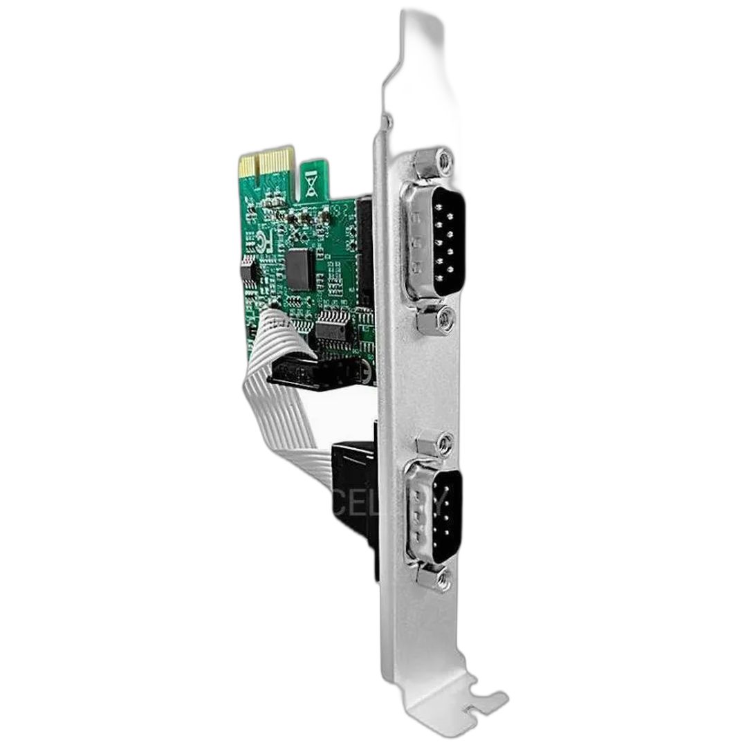 Placa PCI Express Serial 2 Portas DB9 Knup KPT89 - Crystal Informática