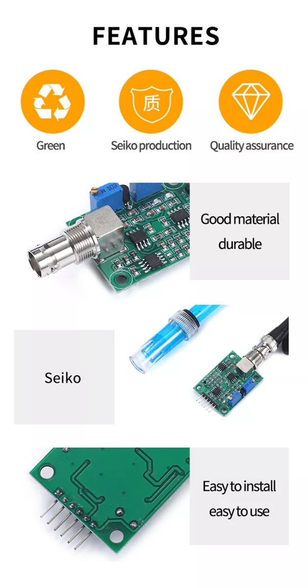 Módulo Sensor + Ph Eletrodo Sonda Probe Bnc Arduino/phmetro - MARLEX STORE