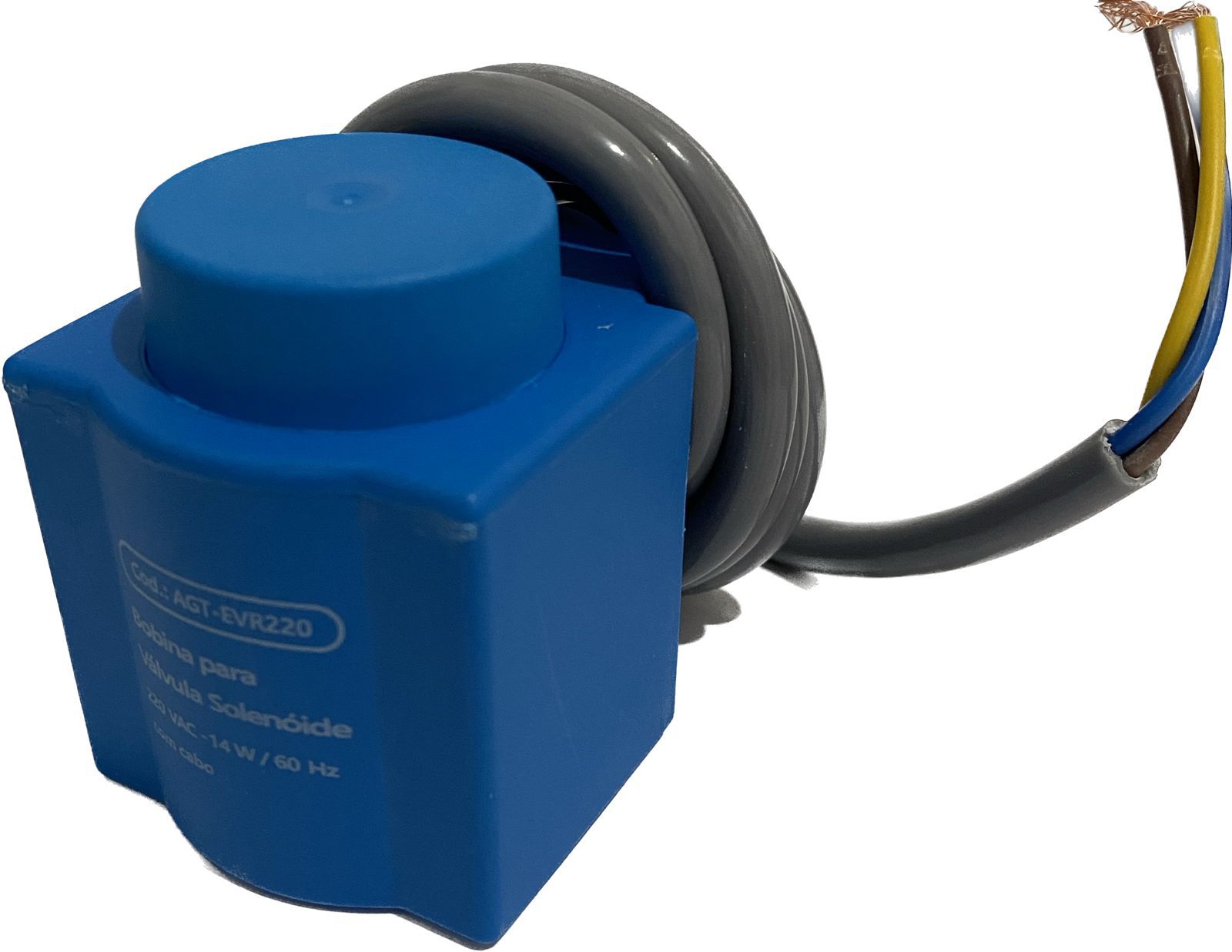 Bobina para Válvula Solenoide 220VAC 14W/60HZ Com Cabo - Valtec Shop