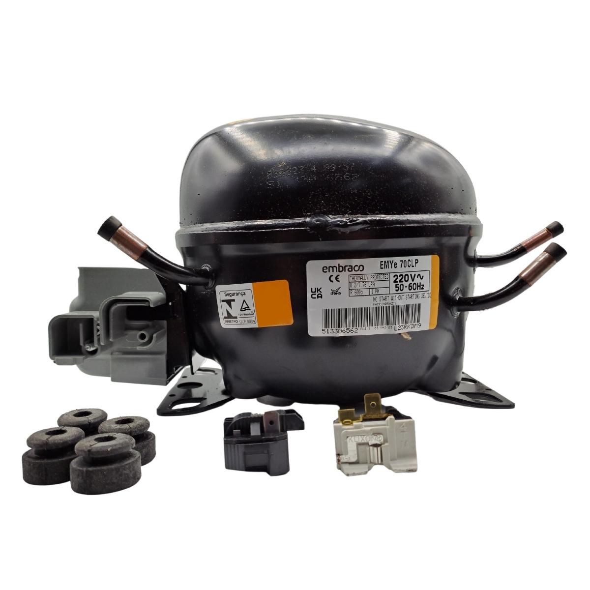 Motor Compressor Embraco 1/5 HP R600 EMYe70CLP 220V - Valtec Shop