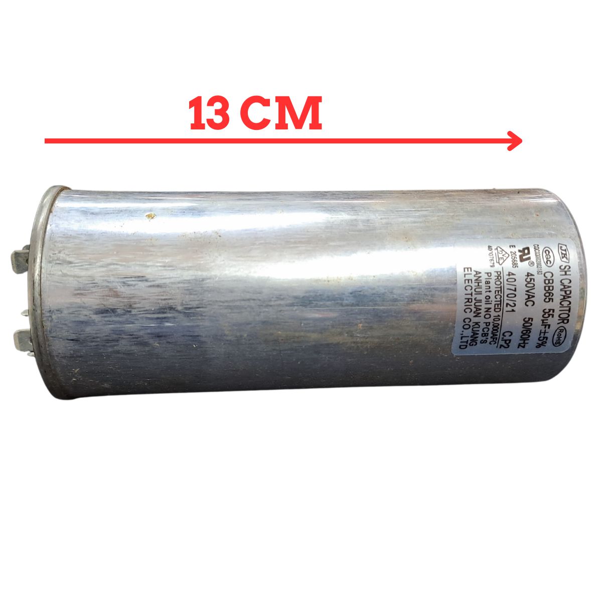 Capacitor Compressor Electrolux 55UF 450VAC Original - Valtec Shop