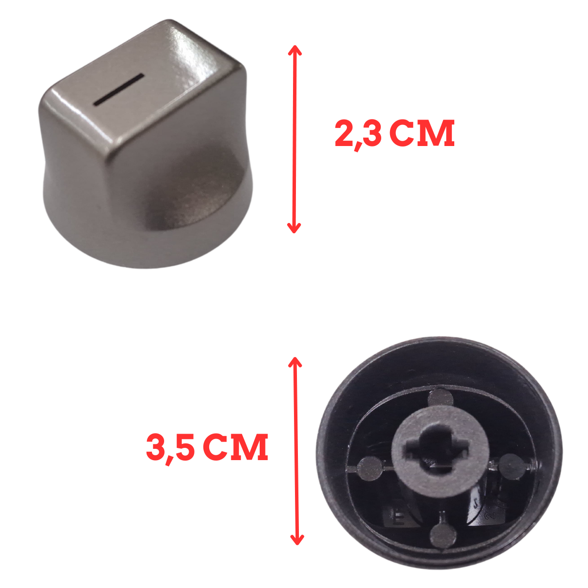 Manipulo Botão Inox Cooktop Electrolux GC60X GC75X Original - Valtec Shop