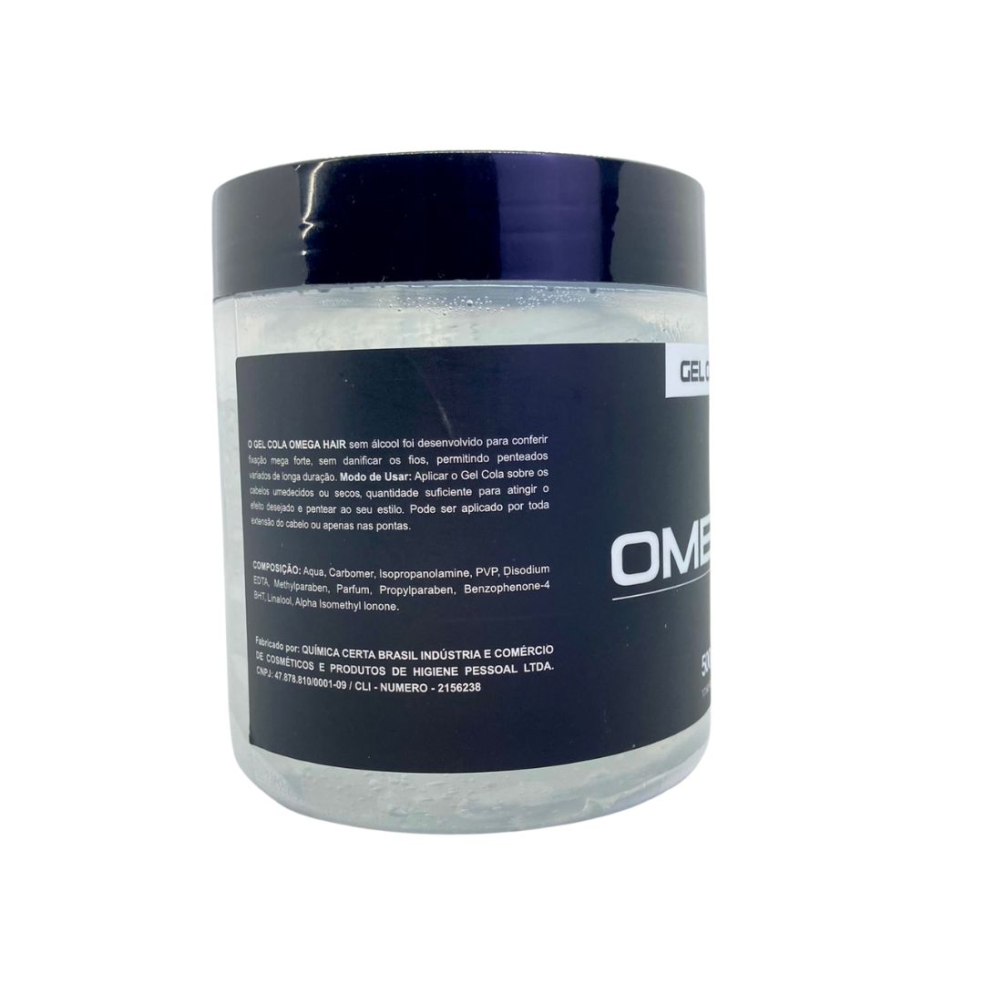 Gel Cola Omega Hair 500g - Camelô da Beleza