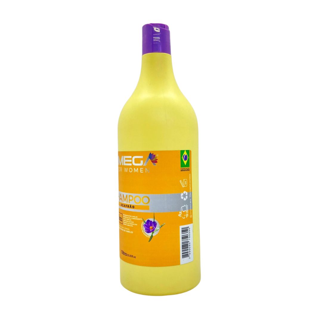 Shampoo Açafrão 1L Omega Hair - Camelô da Beleza