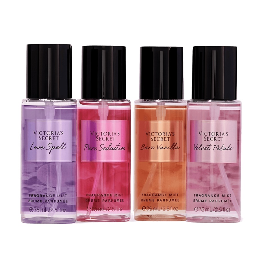 Kit Victoria's Secret 4 Body Splash Miniaturas #importado - Beleza Pura Cosméticos