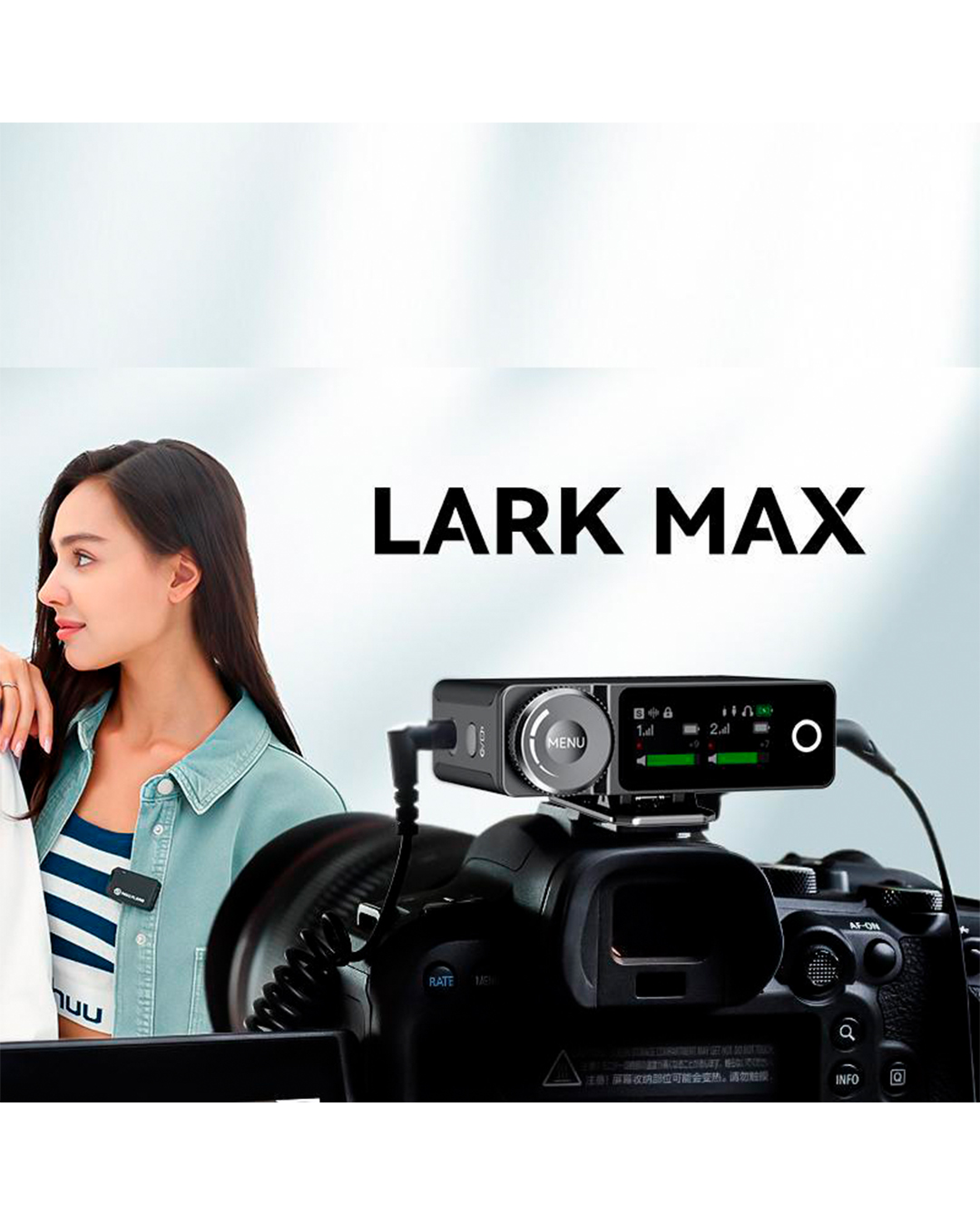 Microfone Hollyland Lark Max + 2 Microfones Lavalier - Mais Store