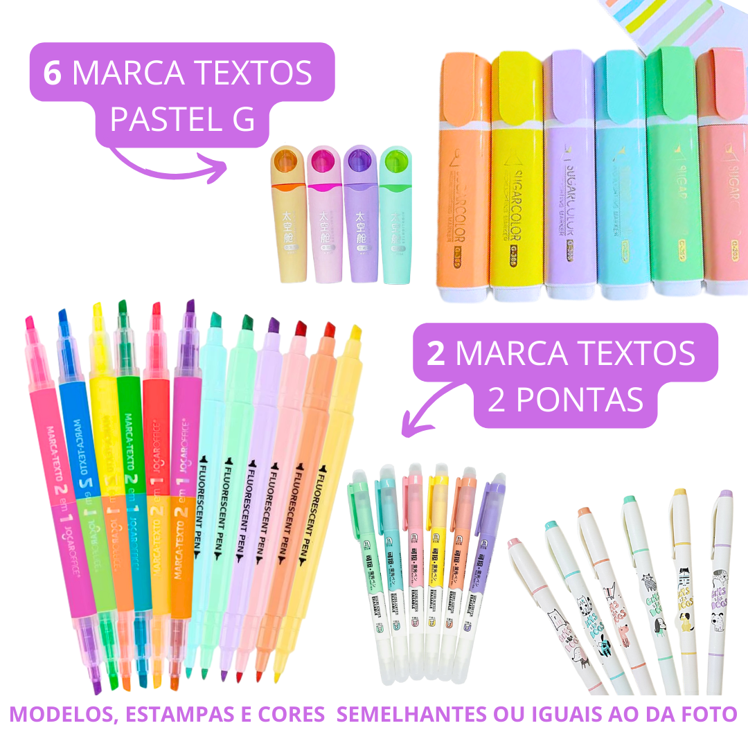 Kit Studies com Caderno Tamanho G Presente Menina Recife PE - Lofi