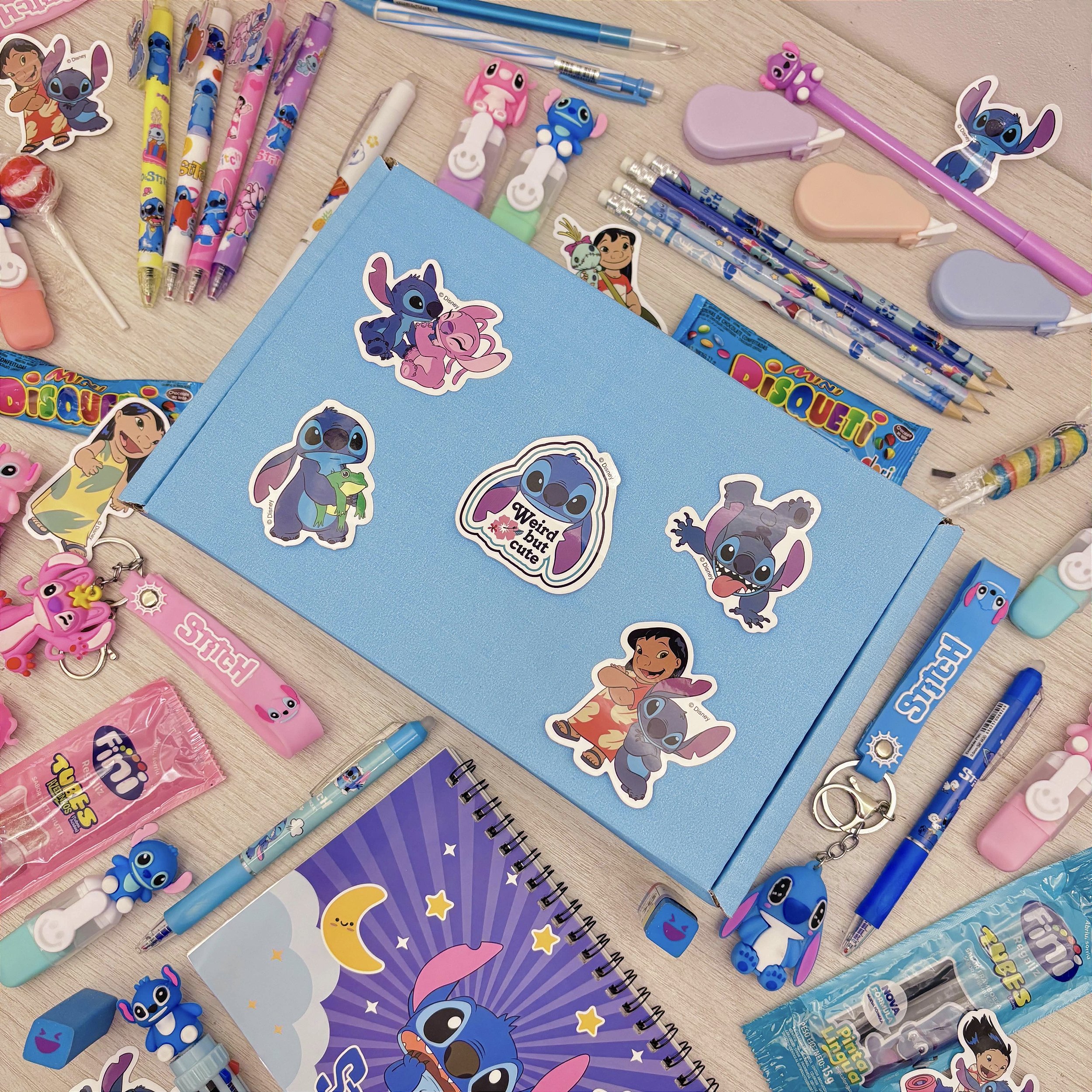 Presente de Papelaria do Stitch - Lofi