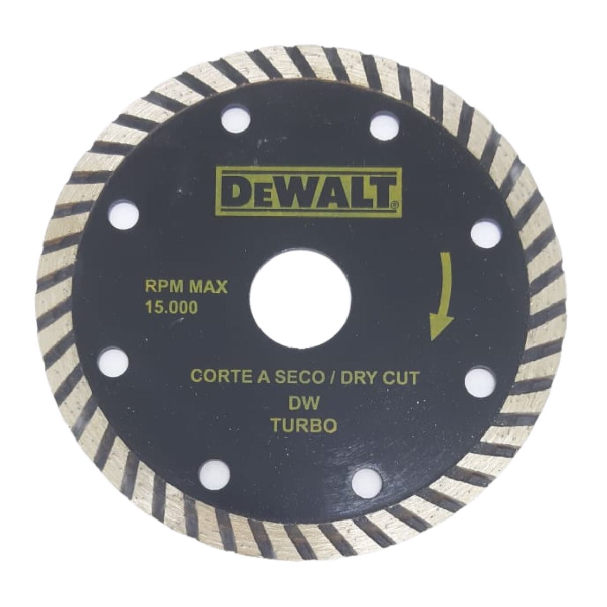 Disco de Corte Seco Diamantado Turbo 105 x 20 mm Dewalt - Fullstock