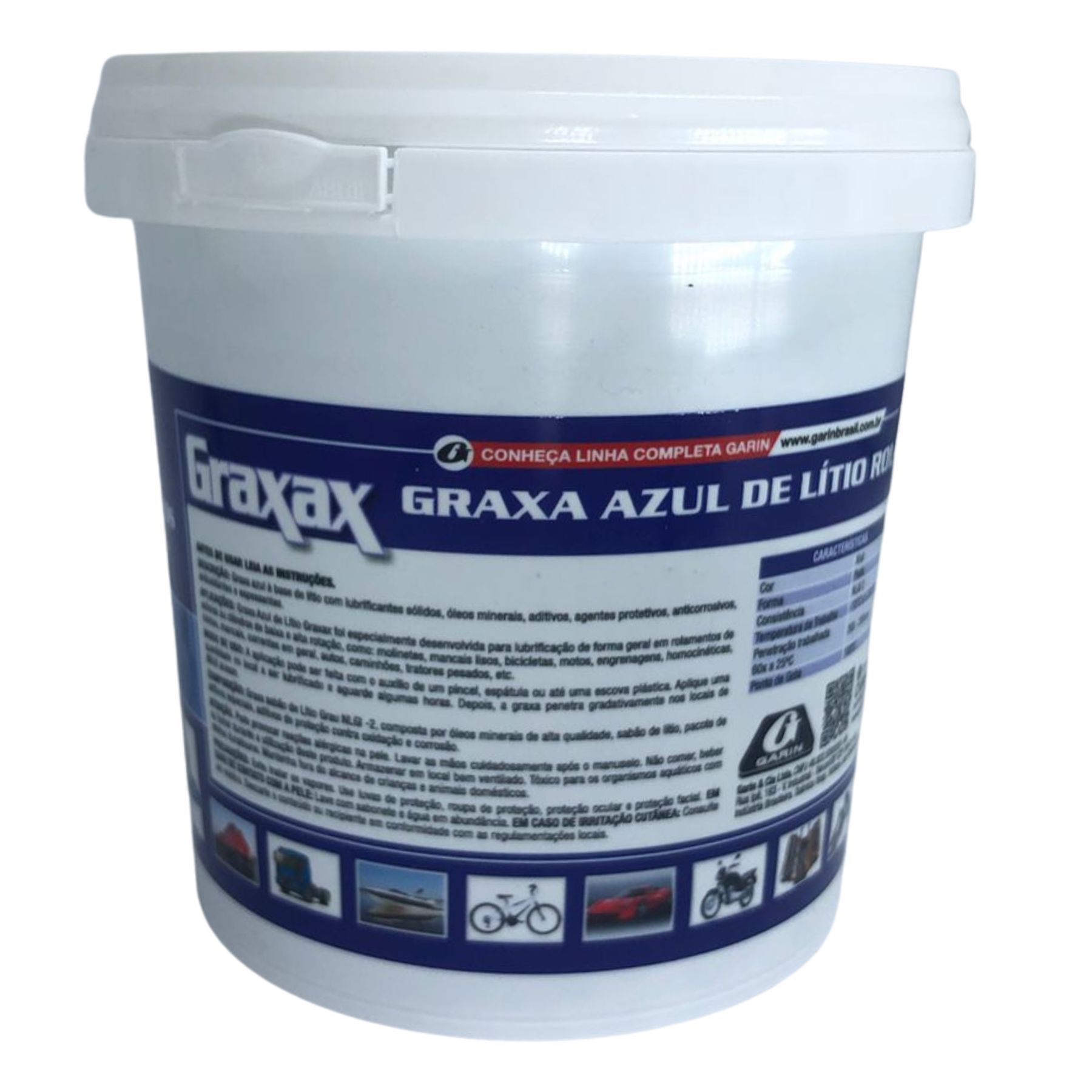 Graxa azul 900g para Rolamentos Profissional Garin - Fullstock