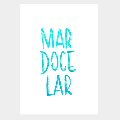 Pôster Mar Doce Lar | Flamingoiaba - Flamingoiaba