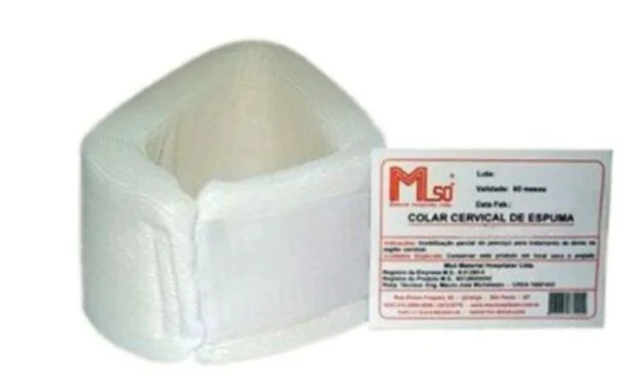 Colar Cervical de Espuma Tamanho: G - MSÓ - Cirúrgica Logan Med ...