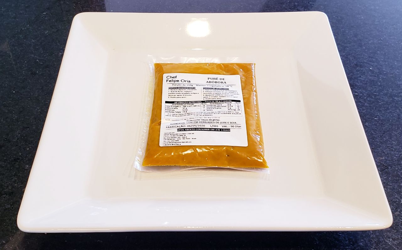 Porção em BAG - Purê de Abóbora 150g - Chef Felipe Oria