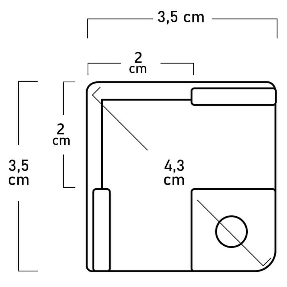 Canto Reto para Case - Pequeno Preto com Rebaixo - Mr DJ - A casa da ...